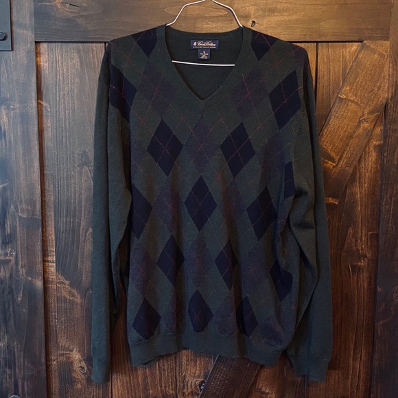 Brooks Brothers | Sweaters | Brooks Brothers Merino Wool V Neck Sweater ...